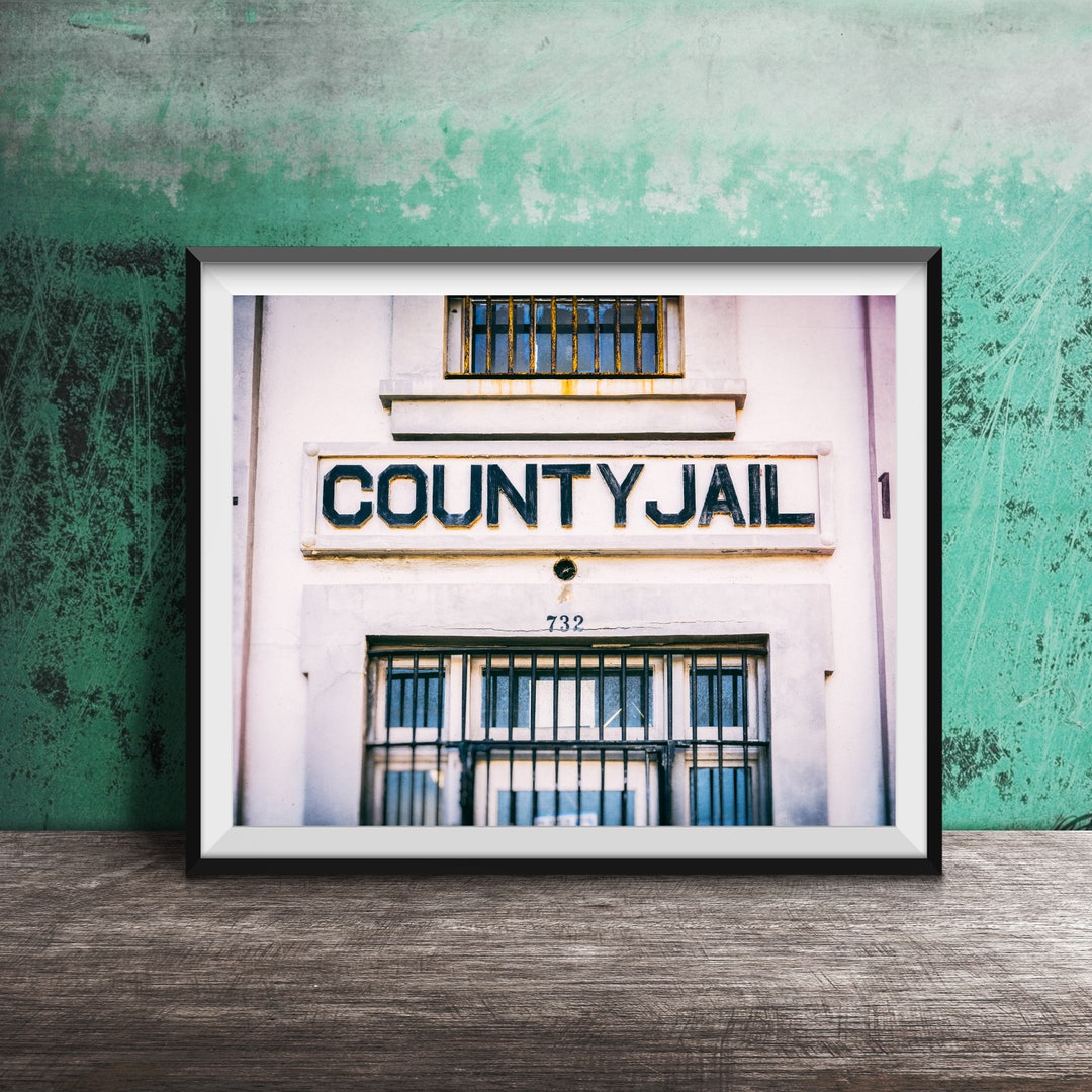 COUNTY JAIL - Unframed Photography Print - Bedroom Wall Decor - Photo ...