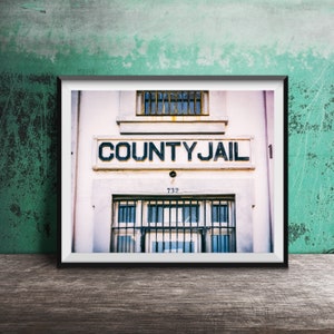COUNTY JAIL - Unframed Photography Print - Bedroom Wall Decor - Photo ...
