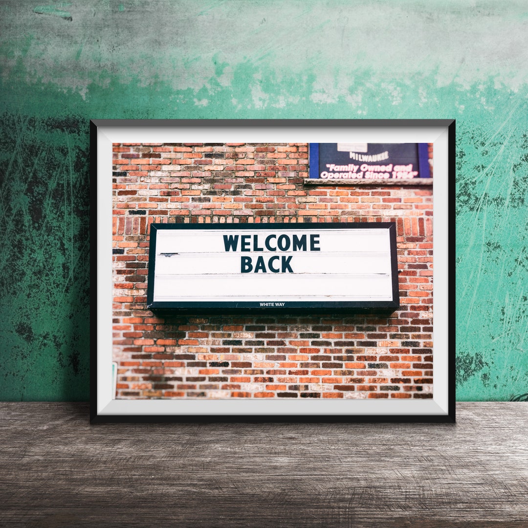 WELCOME BACK - Unframed Photography Print - Welcome Home, Entryway ...