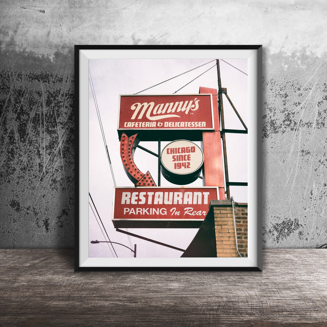 Manny's Cafeteria & Deli - Chicago Photography Print - Unframed Vintage ...