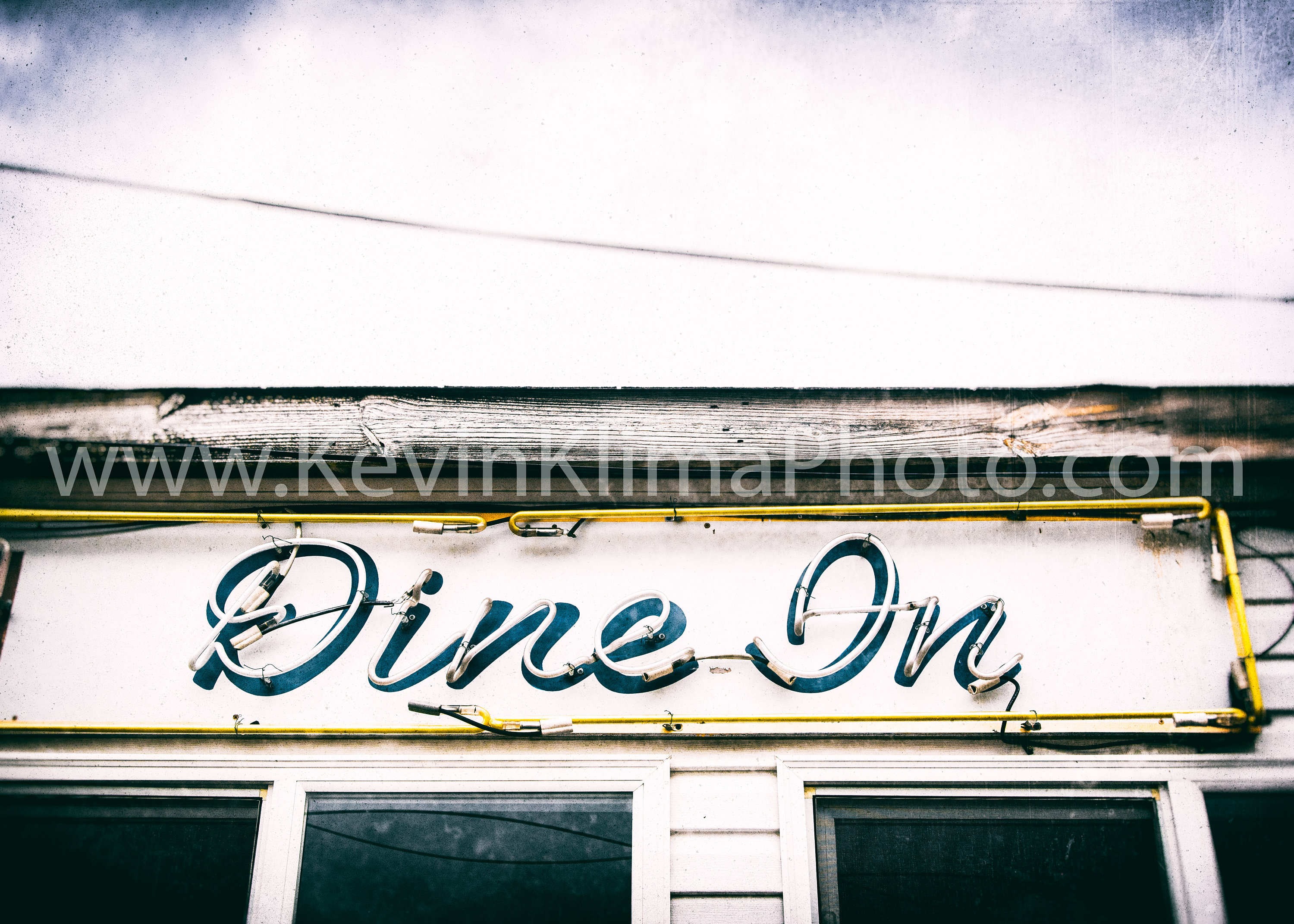DINE IN Neon Sign Art Photography Wall Art Photo Modern | Etsy