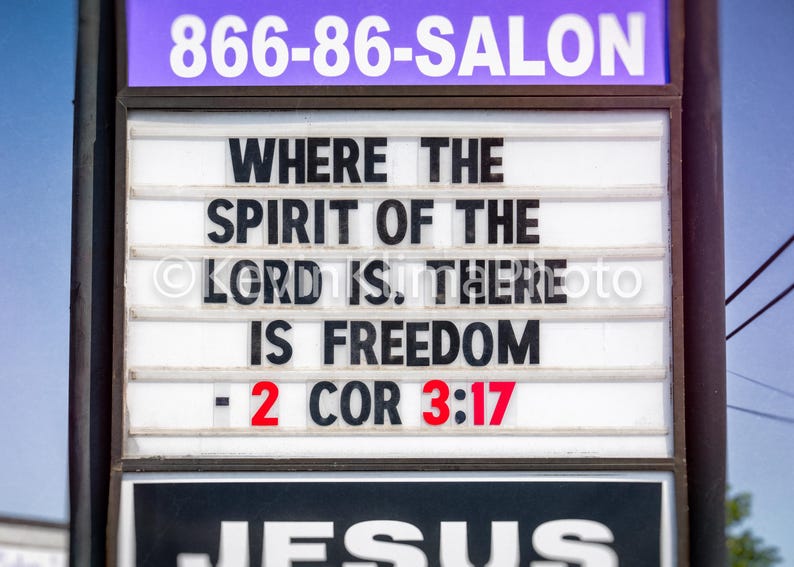 Where the Spirit of the Lord Is, There is Freedom - Unframed ...