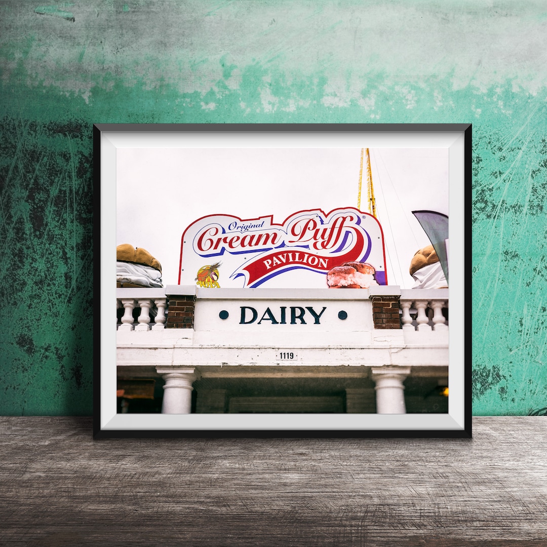 CREAM PUFF PAVILION, Wisconsin State Fair - Unframed Photography Print ...