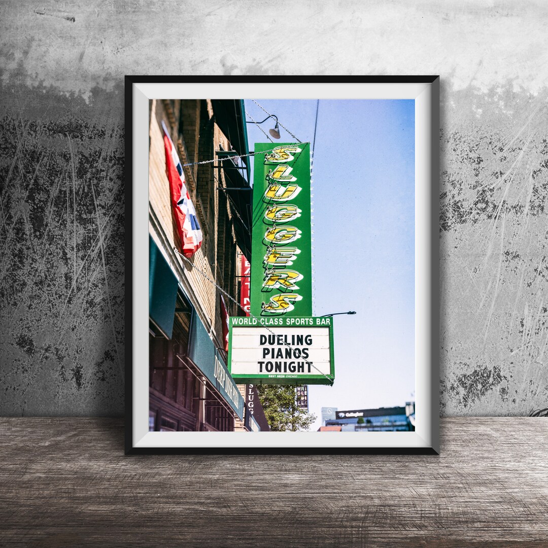 SLUGGERS Sports Bar, Chicago Bar Wall Art Print - Lakeview, Chicago ...