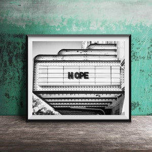 HOPE - Unframed Photography Print - Wall Decor, Photo Art - Vintage ...
