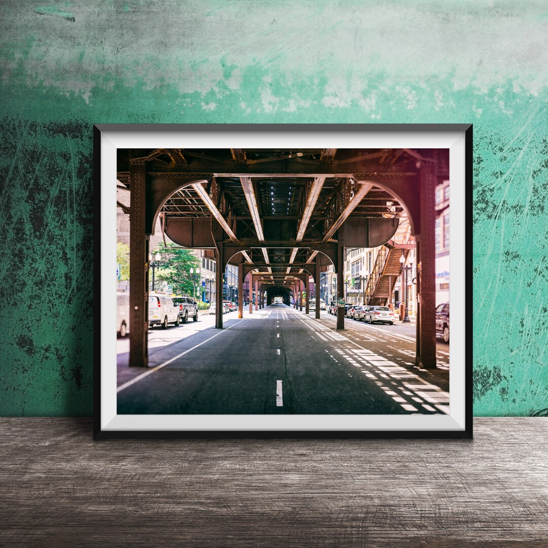 Chicago Elevated Train Tracks - Unframed Photography Print - CTA El ...