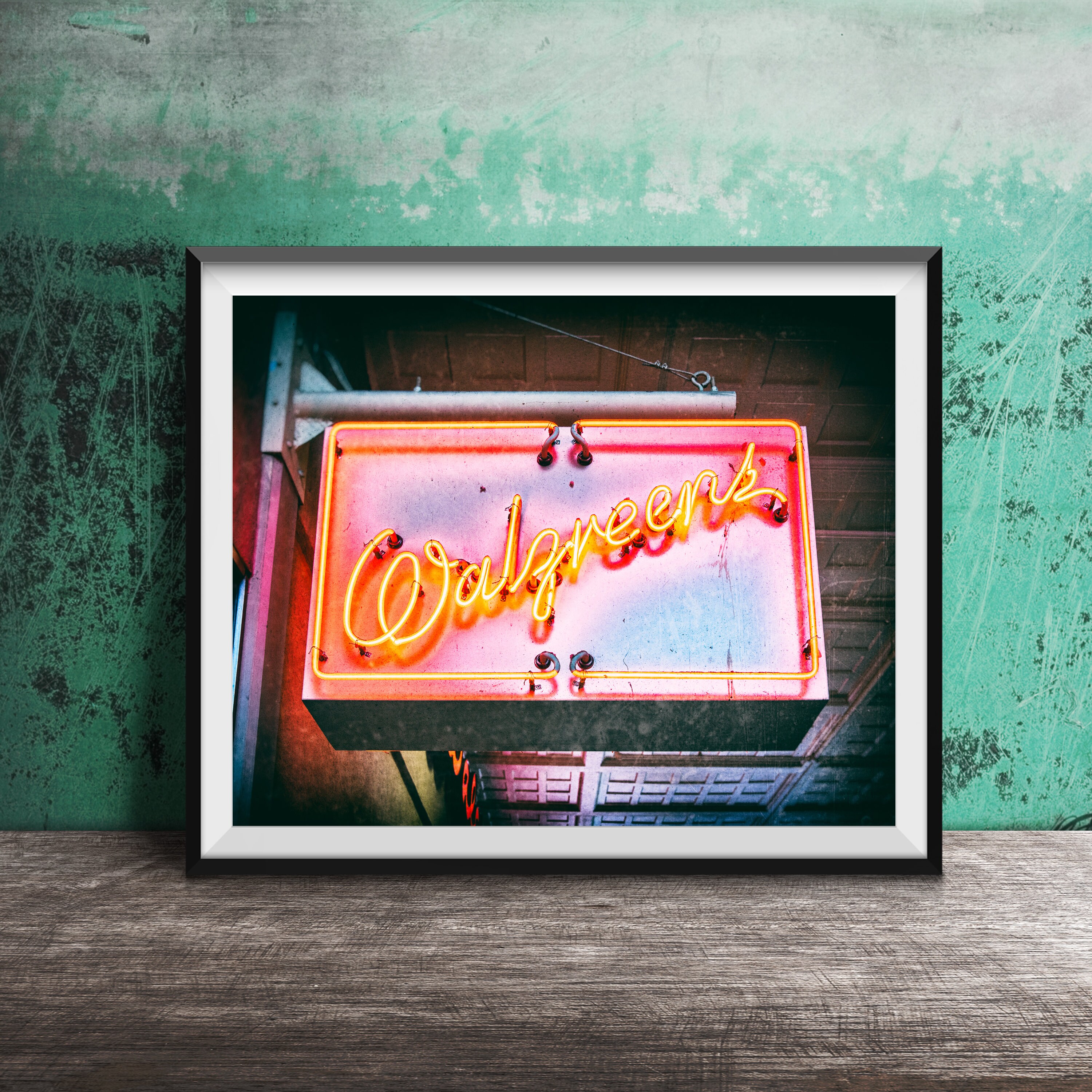 WALGREENS Neon Sign Bathroom Pharmacy Sign Photography | Etsy