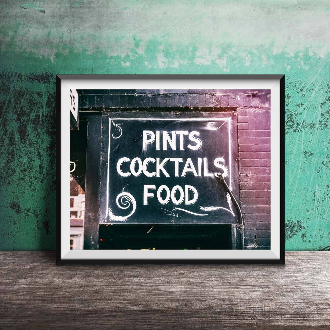 PINTS, COCKTAILS, FOOD - Unframed, Ready-to-frame Photography Print ...