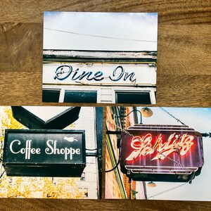 DINE IN Neon Sign Art Photography Wall Art Photo Modern - Etsy