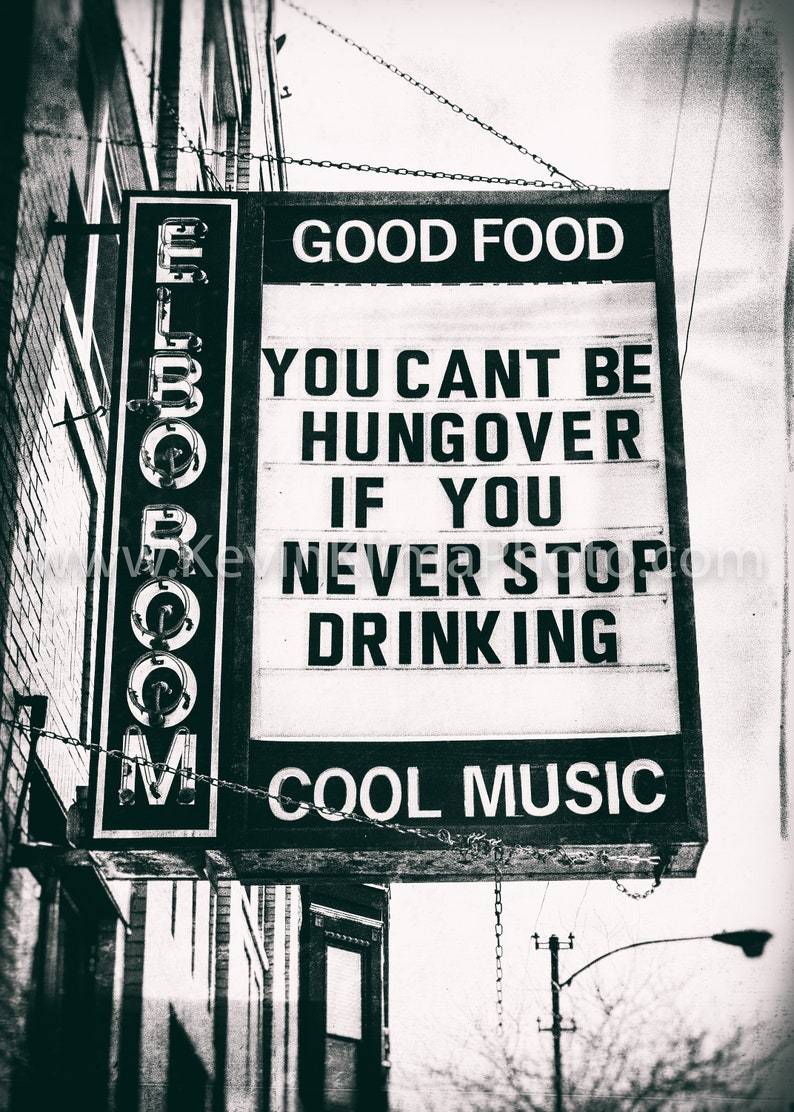 Elbo Room Chicago Photography Art Print Unframed Neon Sign - Etsy