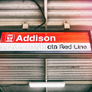 Addison Red Line - CTA El Sign - Lakeview, Chicago - Unframed ...