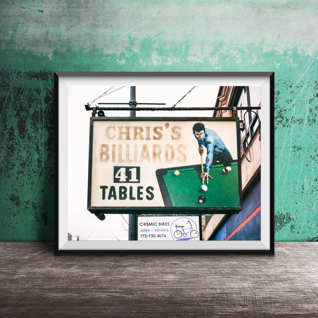 CHRIS'S BILLIARDS - Portage Park, Chicago - Unframed Photography Print ...