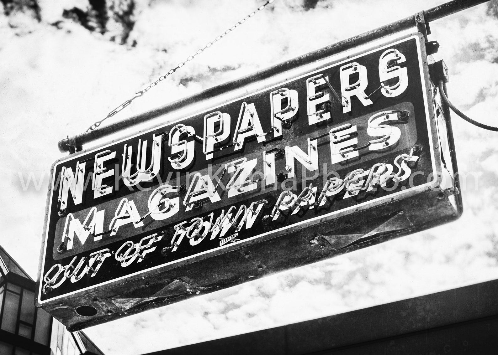 Newspaper Stand Magazine Stand Sign Neon Sign Art - Etsy