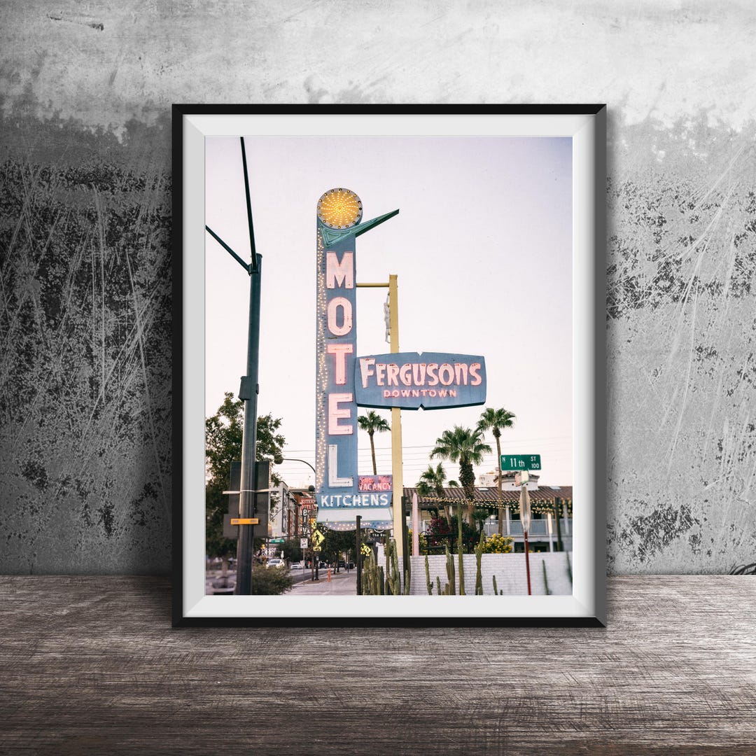 FERGUSONS MOTEL, Las Vegas, Nevada - Unframed Photography Print ...