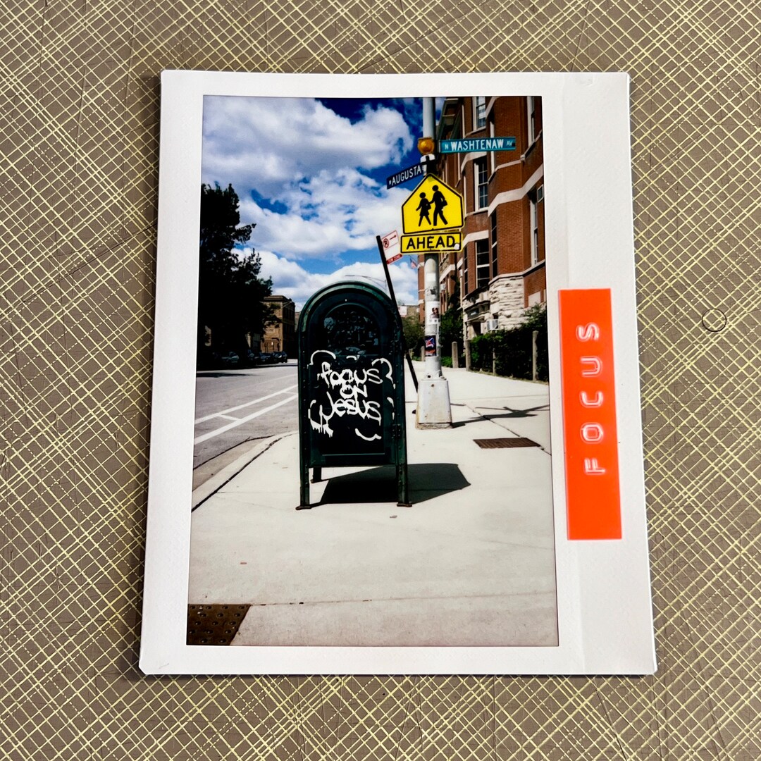 FOCUS ON JESUS, Chicago Limited Edition Original Instant Film Photo 1/1 ...