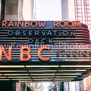 RAINBOW ROOM - NBC Studios - Observation Deck - New York City Sign ...