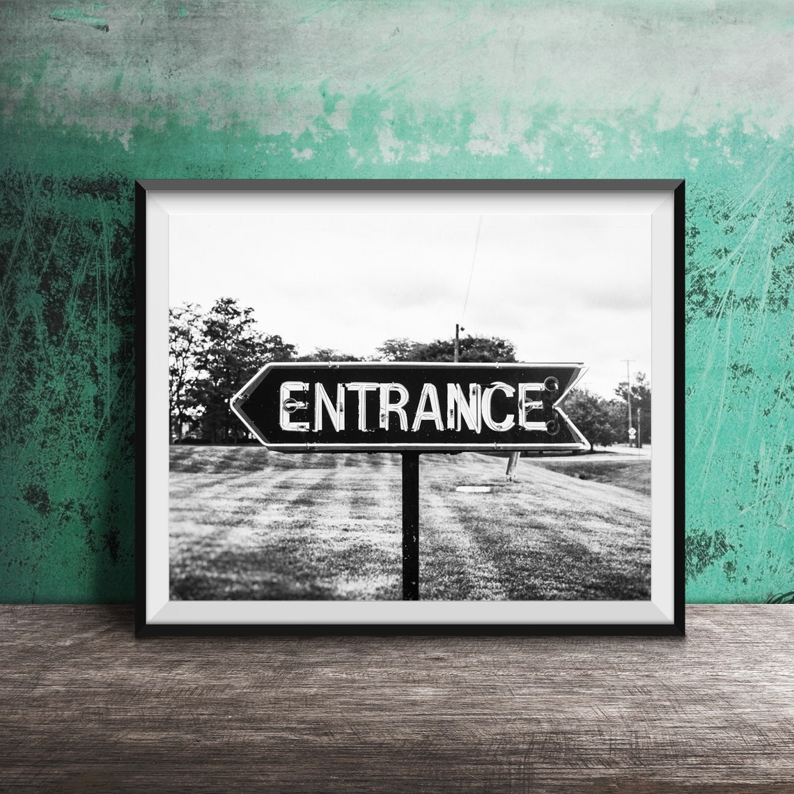 Entrance Arrow Sign Photography Original Wall Art Photo - Etsy