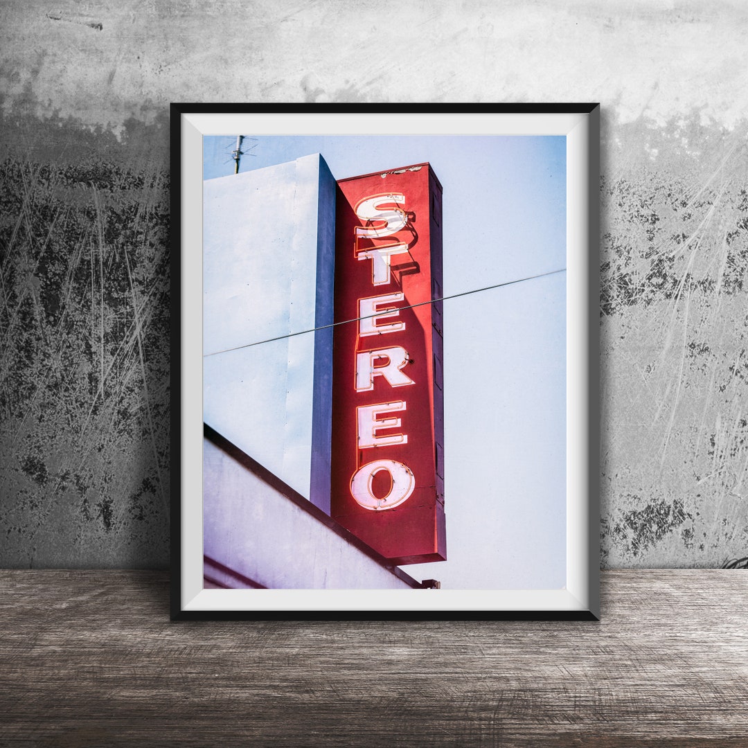 STEREO Print - Unframed Photography Art Print - Music Store, Album ...