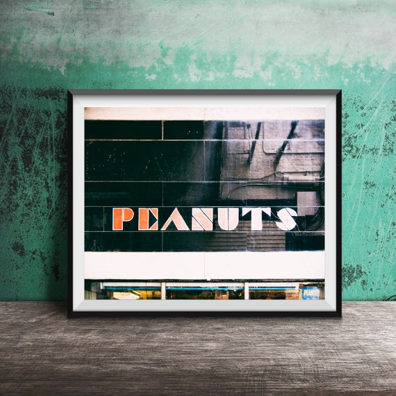 PEANUTS Planters Nuts Kitchen Sign Photography Kitchen | Etsy