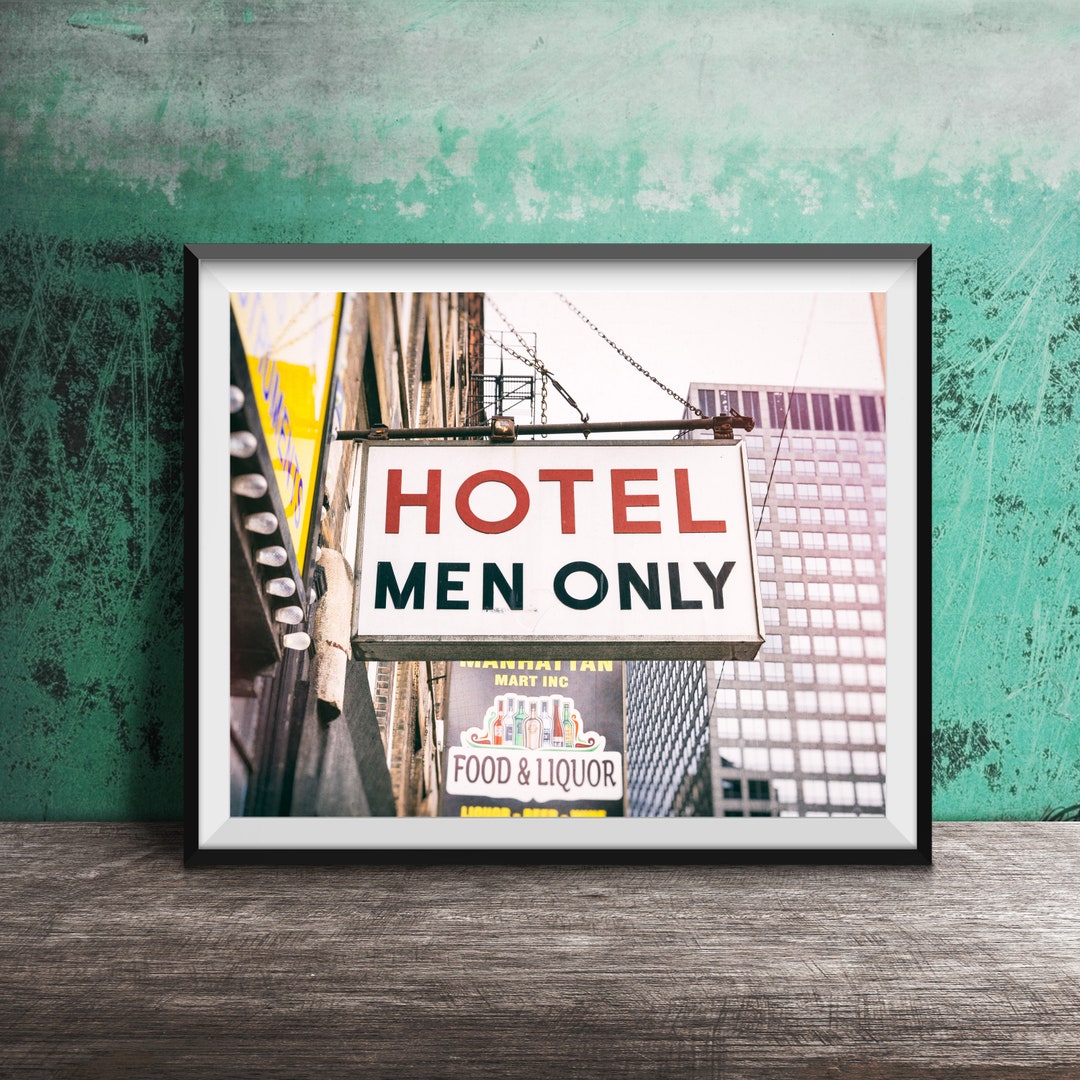 MEN ONLY HOTEL Photography Print - Unframed Photography Print - Vintage ...