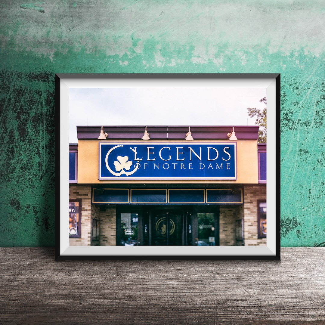 LEGENDS of NOTRE DAME Sign Art Photography - Unframed Wall Art Photo ...