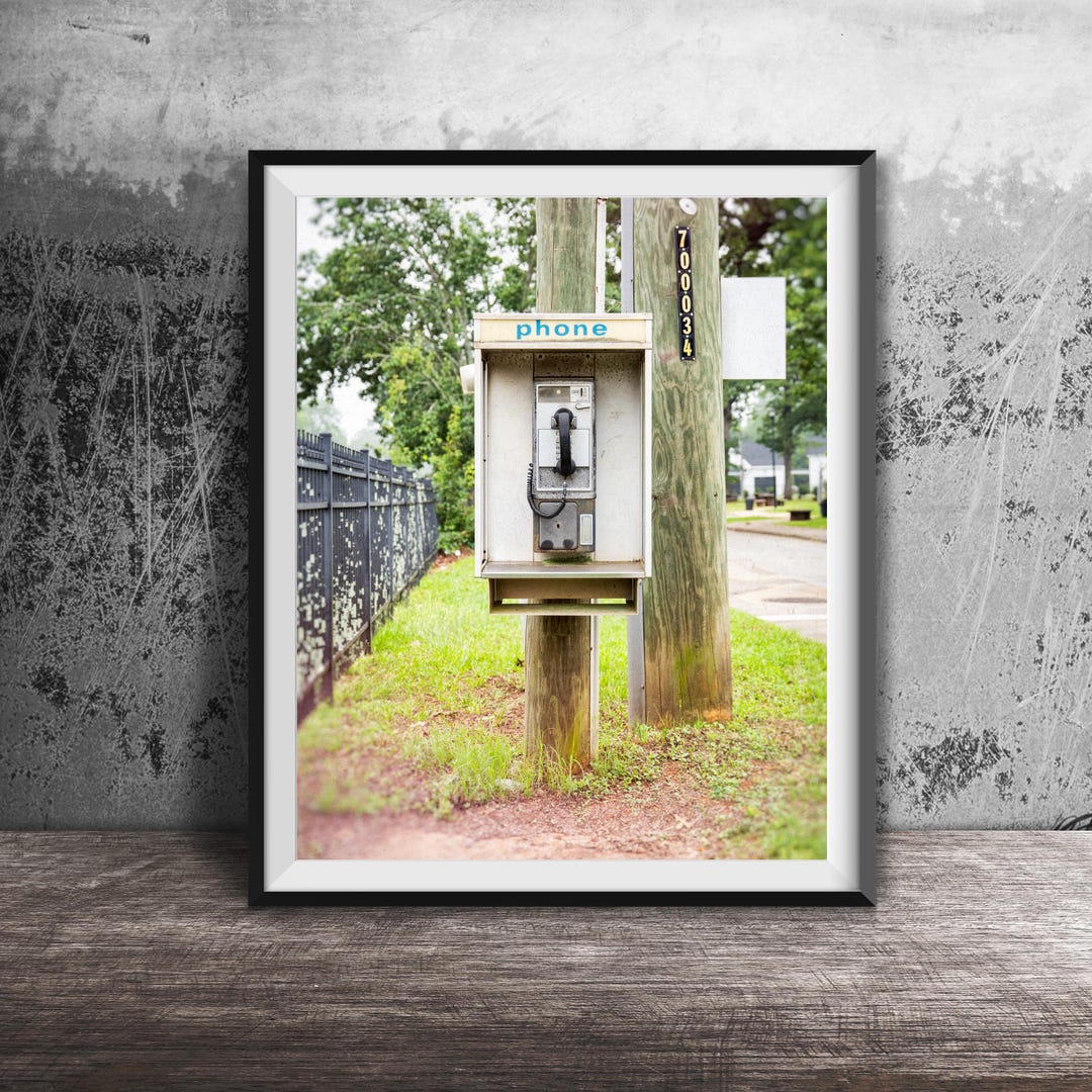 RURAL PAYPHONE - Unframed Photography Print - Kitchen, Dining Room Wall ...