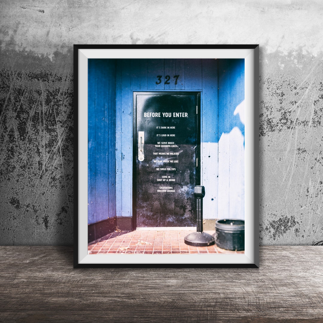 NO MOJITOS, Kitchen Bar Art Sign Print - Unframed Art Photography Print ...