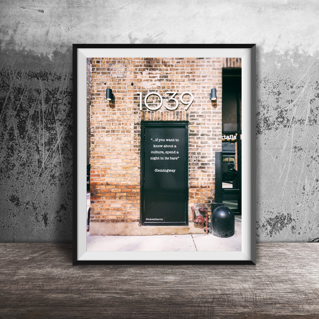EARNEST HEMINGWAY DOOR, Culture and Bars - Unframed Photography Print ...