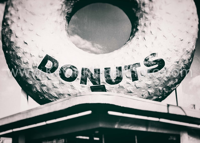 DONUTS DOUGHNUTS Donut Sign Photography Kitchen Art - Etsy