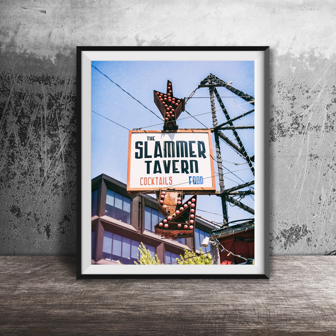 SLAMMER TAVERN, Portland BAR Wall Art - Unframed Photography Print ...