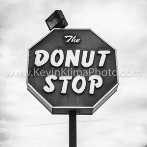 THE DONUT STOP - Unframed Photography Print - Wall Art Photo - Kitchen ...