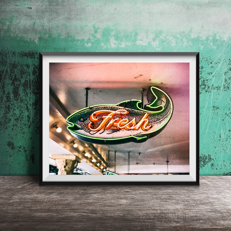 Fresh Fish Sign - Etsy