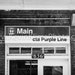 Main CTA Purple Line - CTA El Sign - Evanston, Illinois - Unframed ...