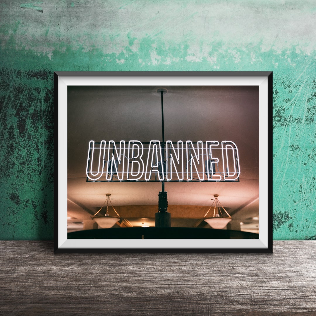 UNBANNED - Unframed Photography Print - Banned Books, School, Learning ...