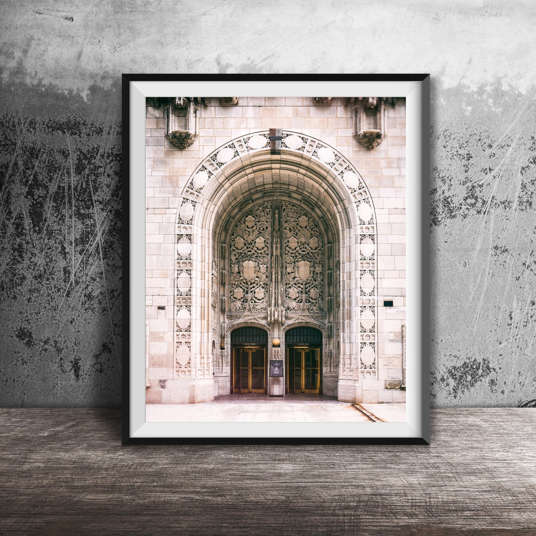 TRIBUNE TOWER DOORS - Chicago Photography Print - Unframed Wall Art ...