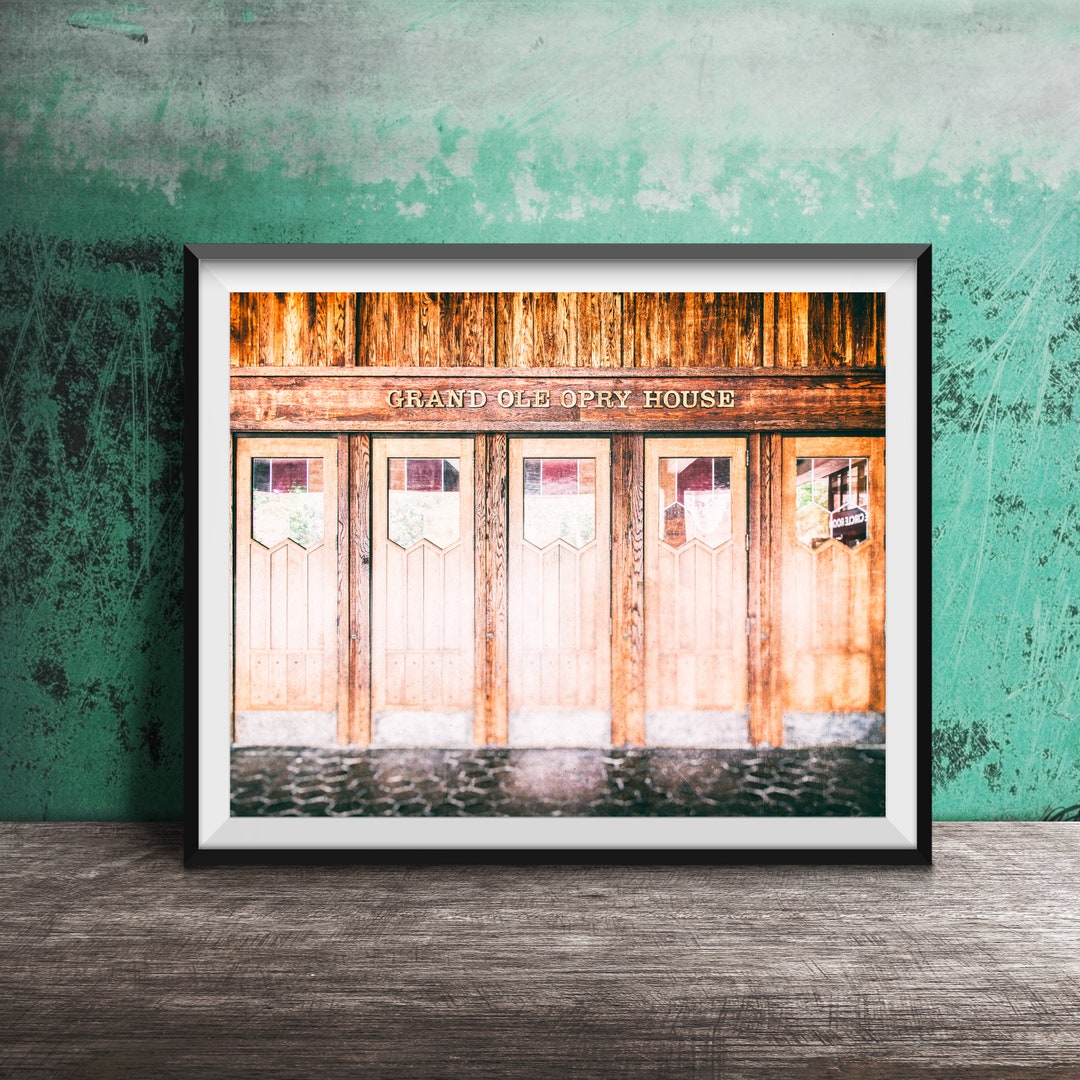 Grand Ole Opry House Nashville Sign Photography Country - Etsy