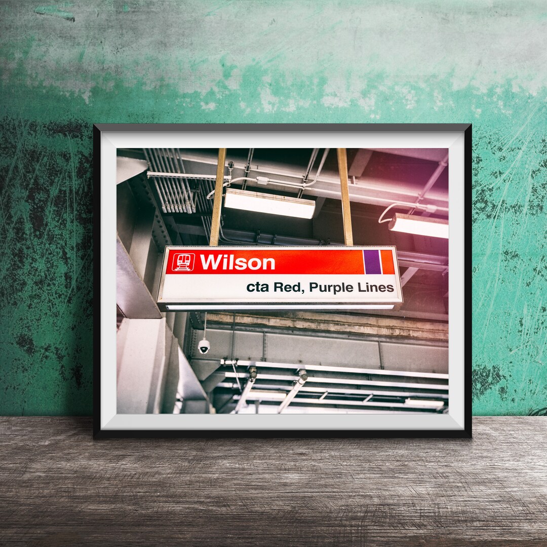 Chicago CTA Sign Photography - Chicago Decor - Unframed Wall Art Print ...