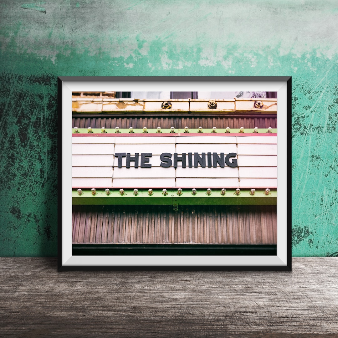 THE SHINING Horror Movie Sign - Vintage Theater Sign Art - Unframed ...