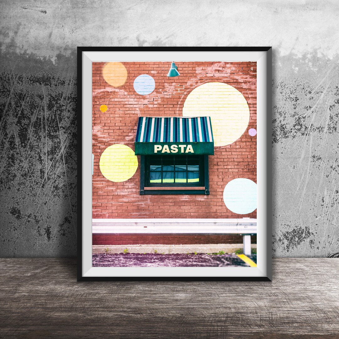 Pasta Window - Pop Art Photography Print - Unframed Wall Art - Kitchen ...