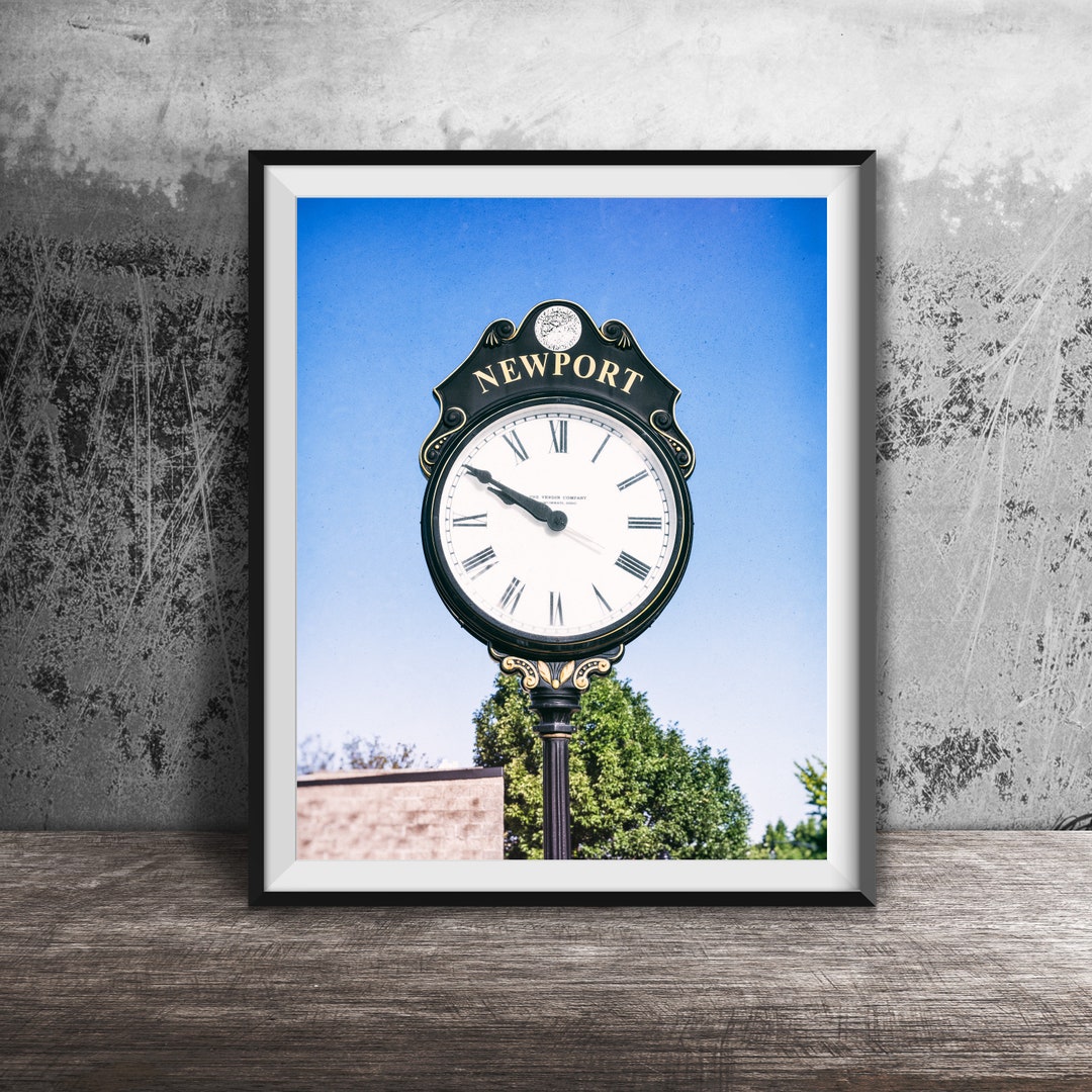 NEWPORT, KENTUCKY Town Clock - Unframed Photography Print - Newport, KY ...