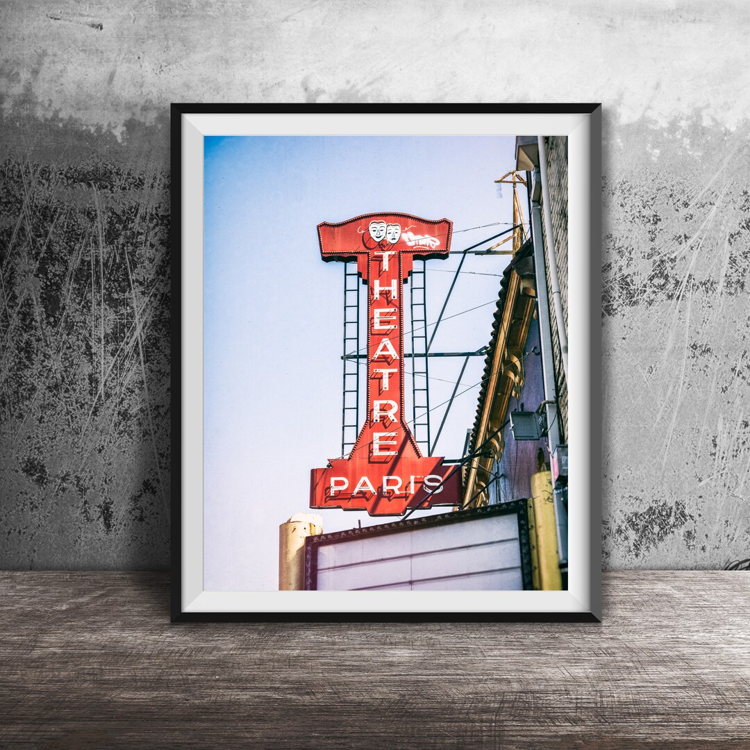 PARIS THEATRE, Portland, Oregon - Unframed Photography Print - PDX Red ...