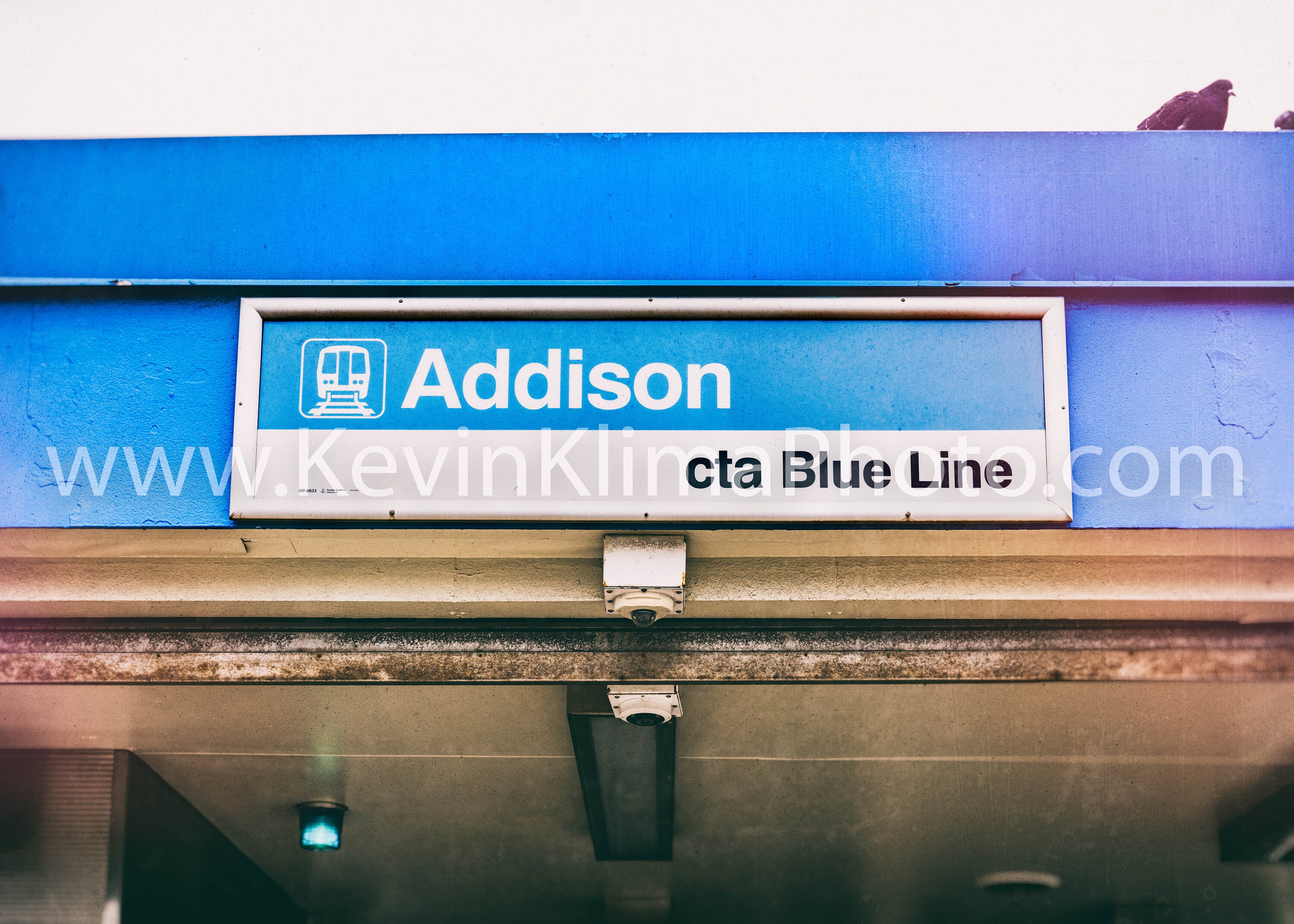 ADDISON CTA Blue Line - Chicago CTA El Sign - Unframed Photography ...