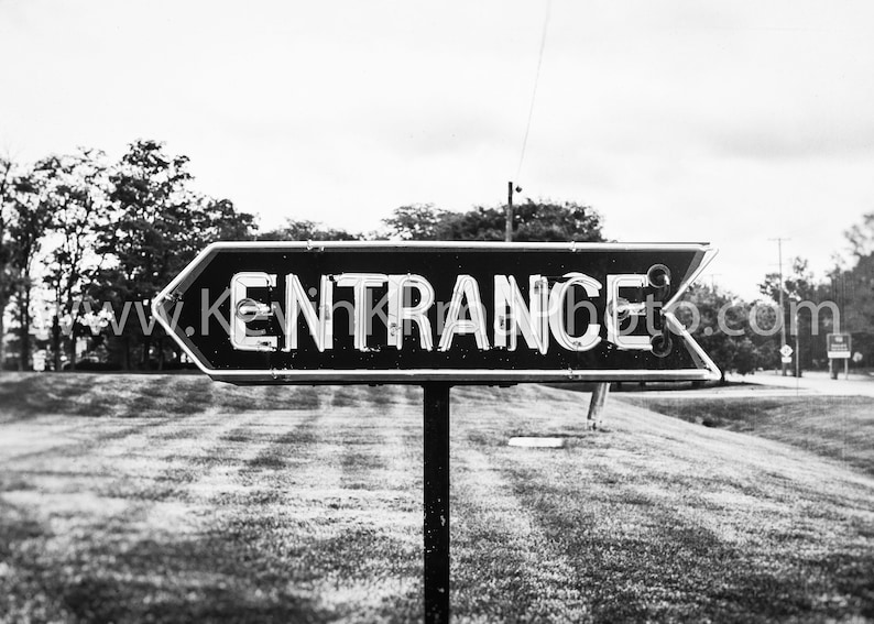 Entrance Arrow Sign Photography Original Wall Art Photo - Etsy