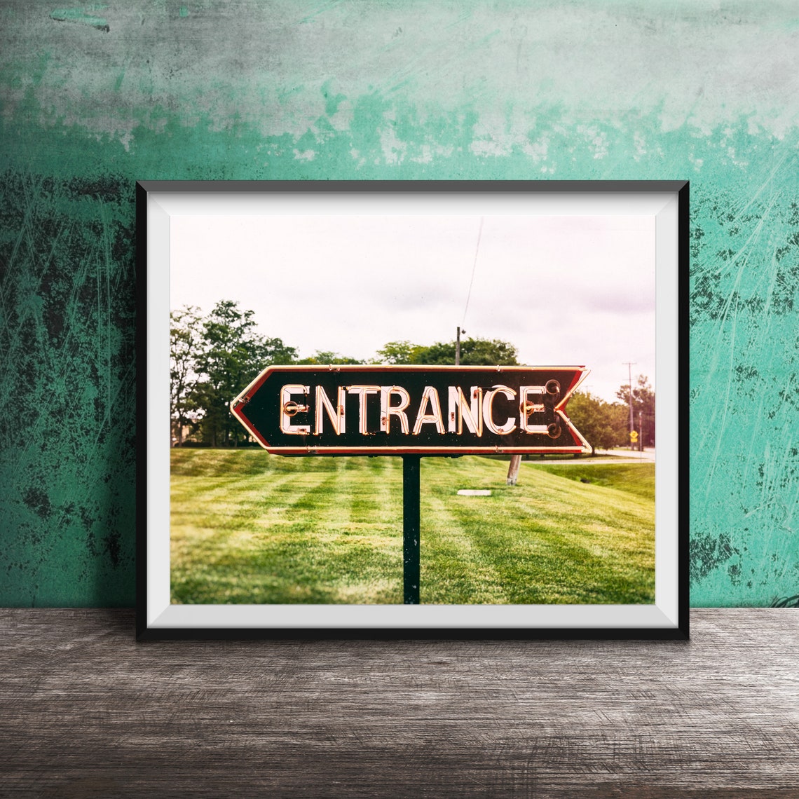 Entrance Arrow Sign Photography Original Wall Art Photo - Etsy