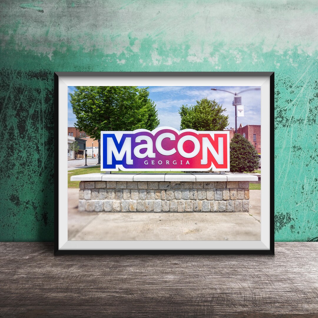 MACON, GEORGIA - Unframed Photography Print - Macon City Sign - Etsy
