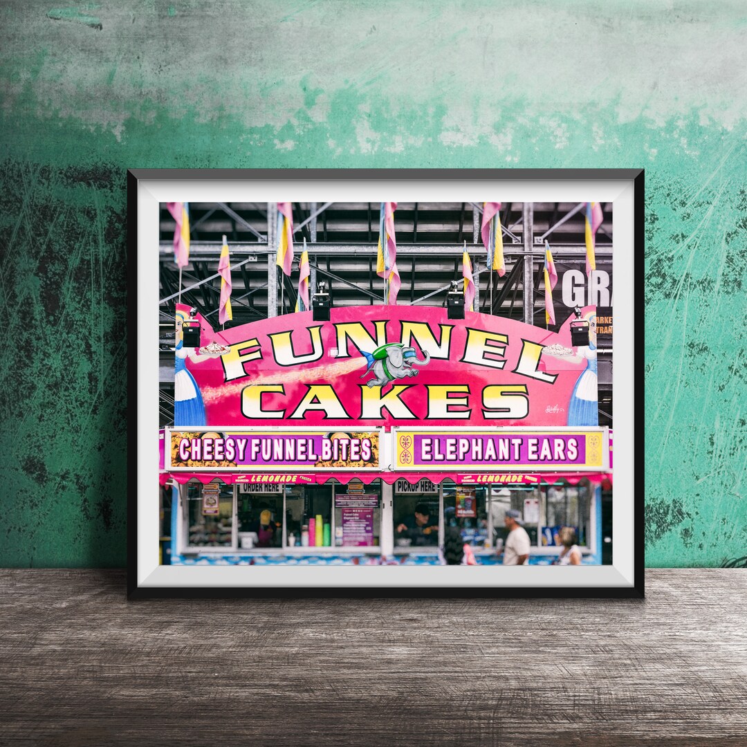 FUNNEL CAKES - Unframed Photography Print - Bright Colorful Kitchen ...
