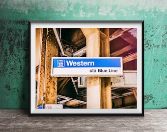 CTA Blue Line - Logan Square, Chicago - Etsy