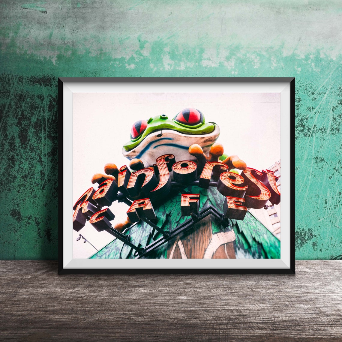 Rainforest Cafe Frog Sign Chicago Photography Unframed - Etsy