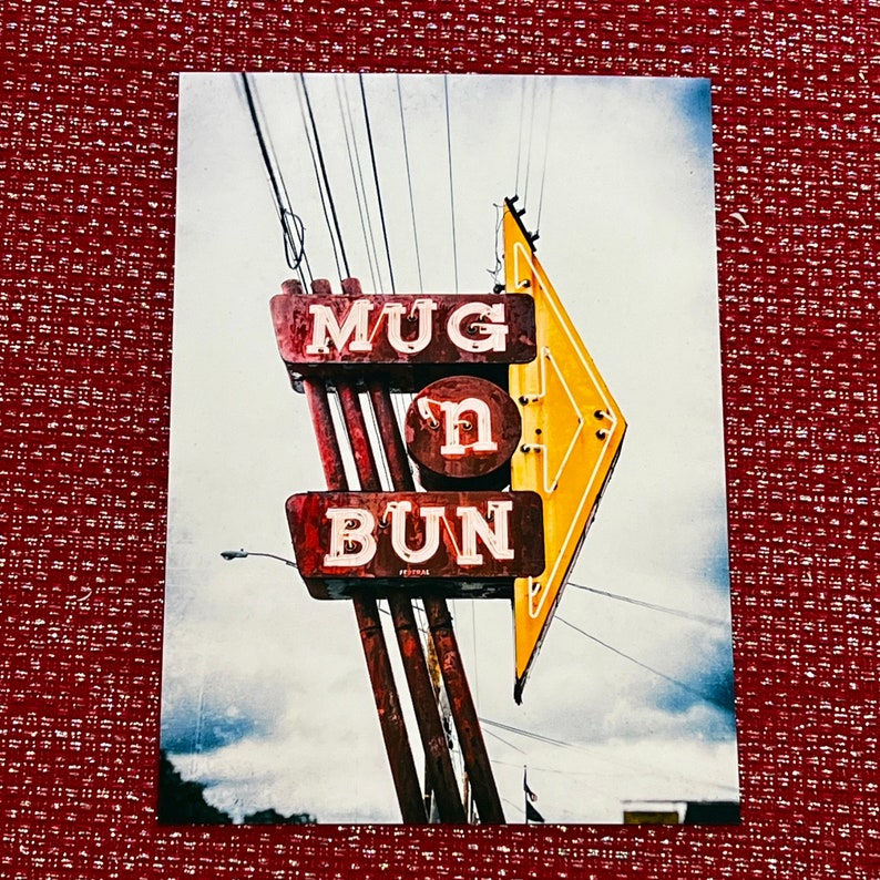 MUG N BUN, Indianapolis - Neon Sign Art Photography - Wall Art Photo ...