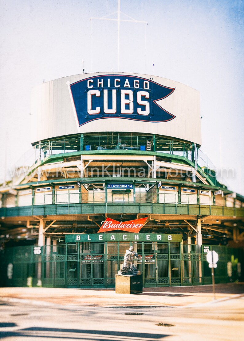 CHICAGO CUBS Bleachers Entrance, Wrigley Field - Chicago Sign ...